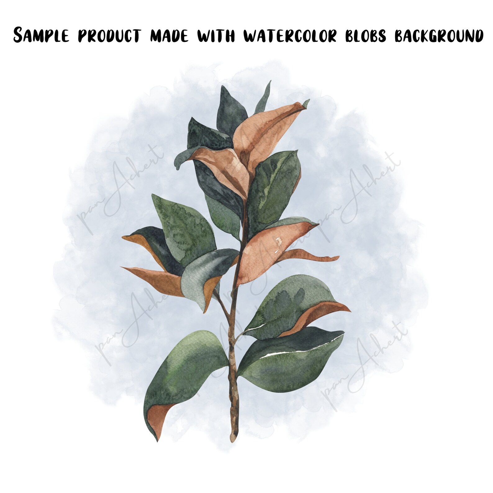 Pastel/neutral Watercolor Blobs Clipart Watercolor - Etsy