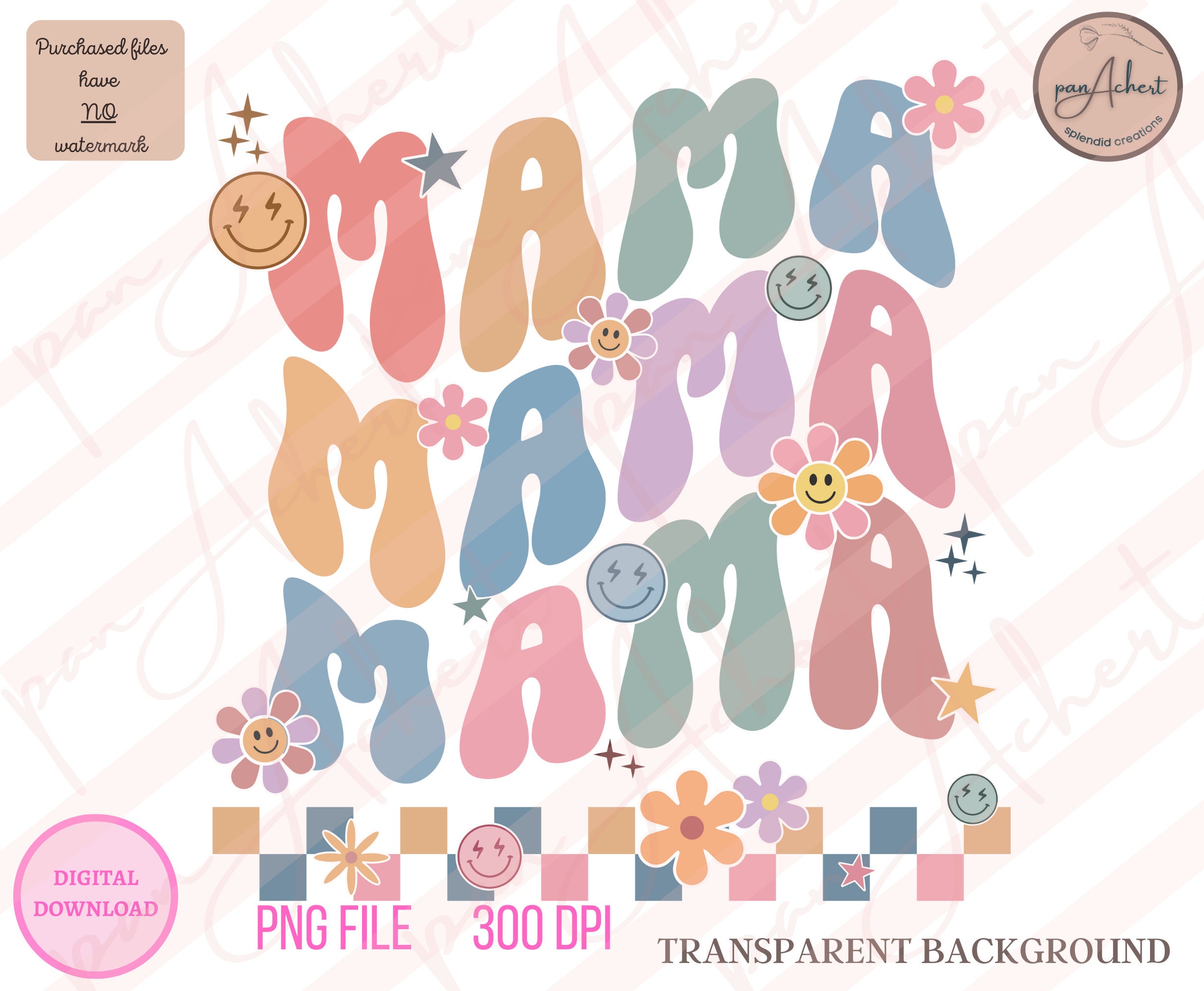 Mama Floral Png Mama PNG Mother's Day Png Mama Mom - Etsy