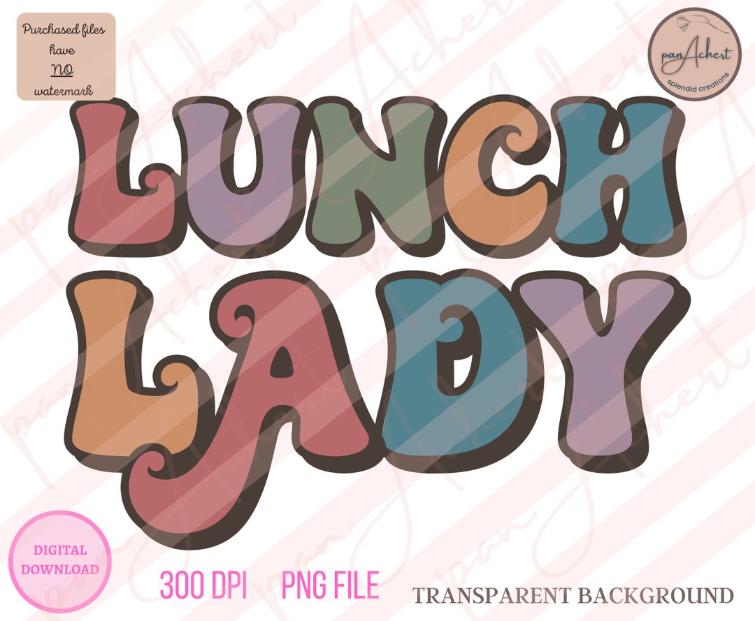 Lunch Lady PNG, Lunch Crew, School Lunch Lady, Lunch Squad, Lunch Lady ...