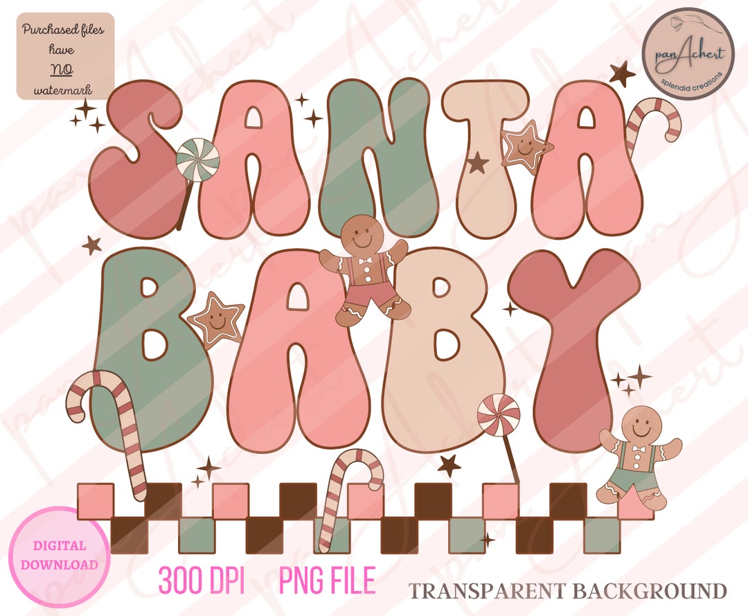 Santa Baby PNG, Santa Baby, Santa PNG, Christmas Vibes, Merry Christmas ...