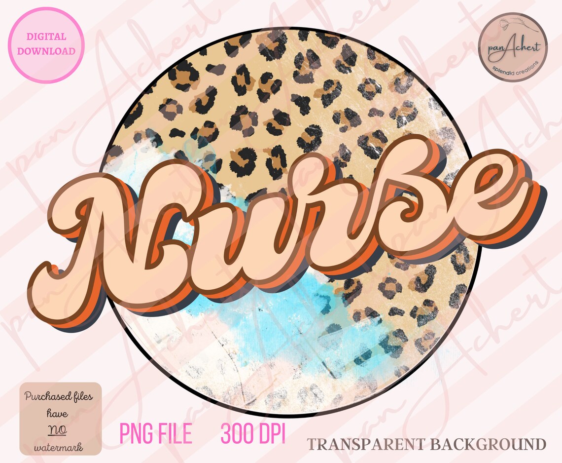 Nurse Png Nurse Leopard Background PNG Nurse Leopard PNG - Etsy