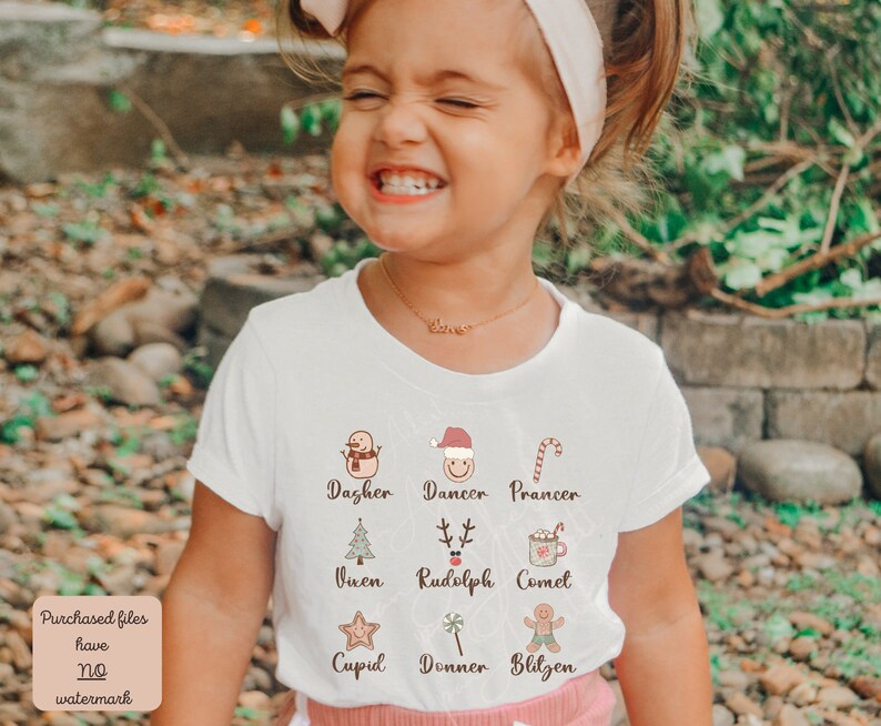 Dasher Dancer Prancer PNG, Rudolph PNG, Reindeer Names Png, Christmas ...