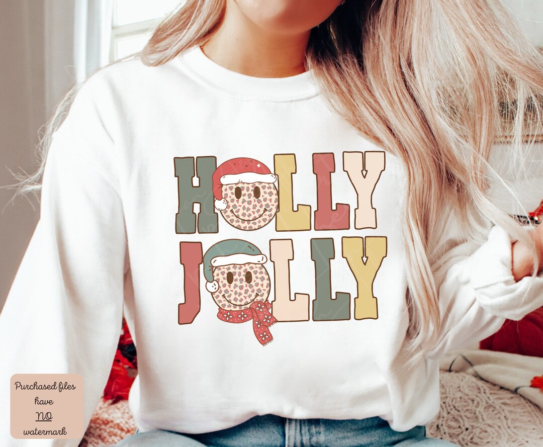 Holly Jolly Png, Holly Jolly, Holly Jolly Shirt, Smiley Face Png ...