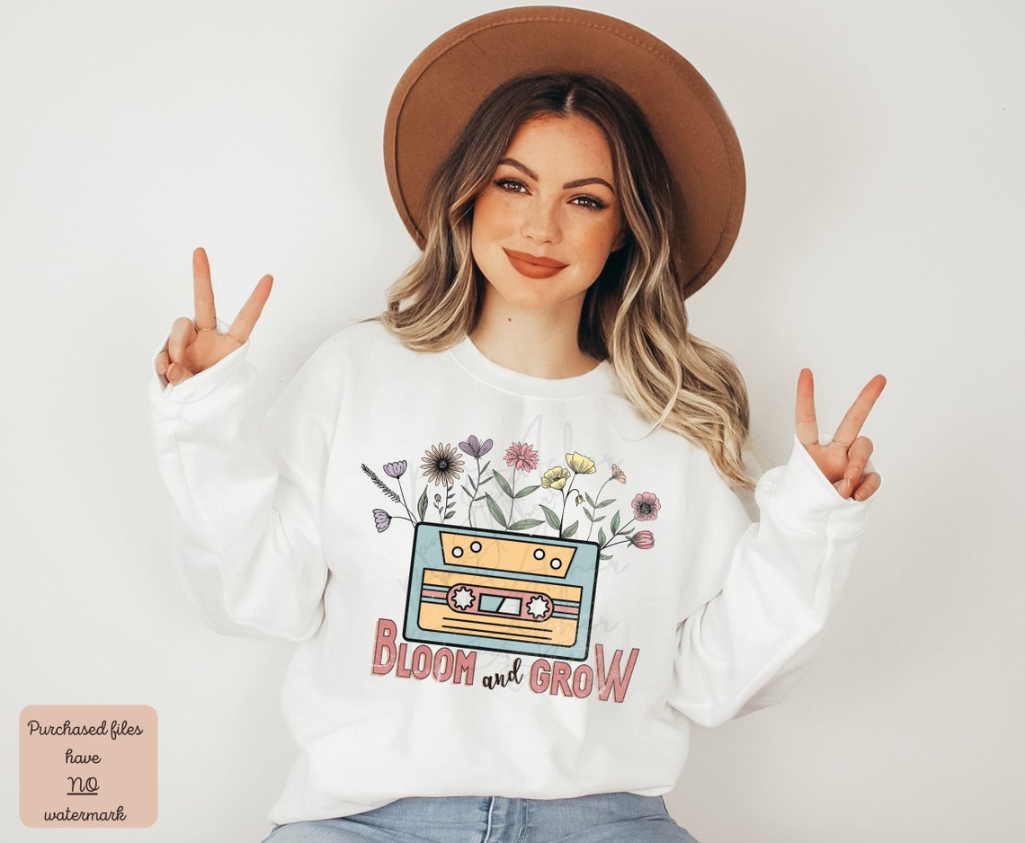 Bloom and Grow PNG Positivity PNG Positive Quote Png - Etsy