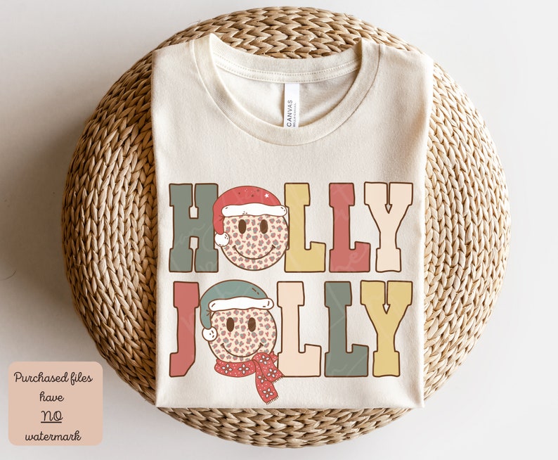 Holly Jolly Png, Holly Jolly, Holly Jolly Shirt, Smiley Face Png ...