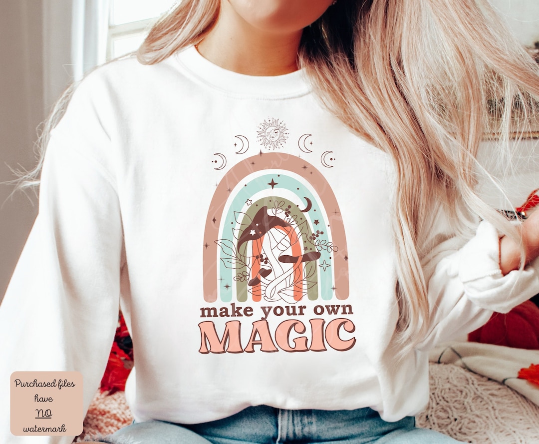 Make Your Own Magic Png, Positivity Png, Retro PNG, Boho Png, Positive ...