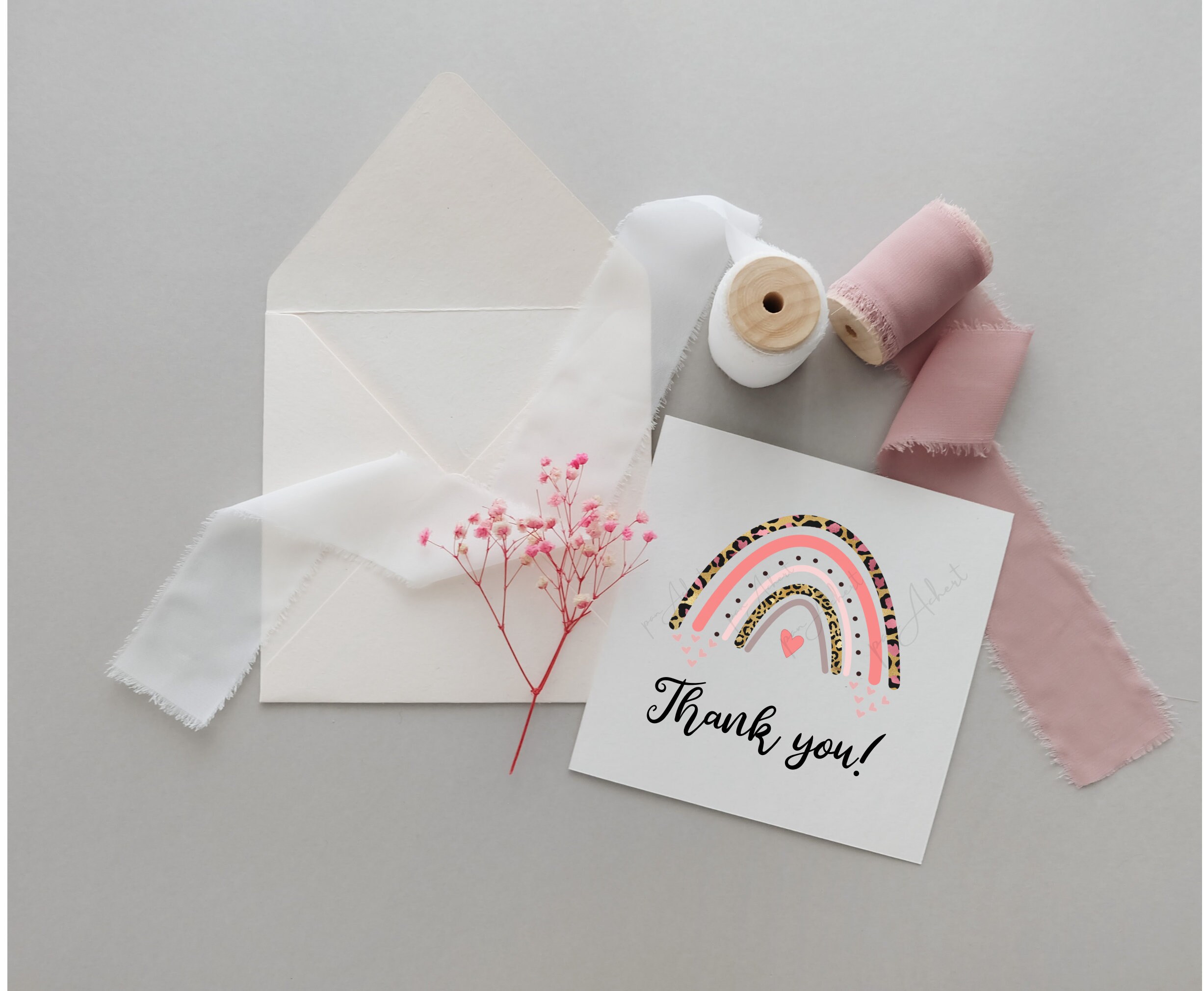 Bundle of 4 Boho Rainbow Watercolor PNG Clip Art, Pastel Watercolor ...