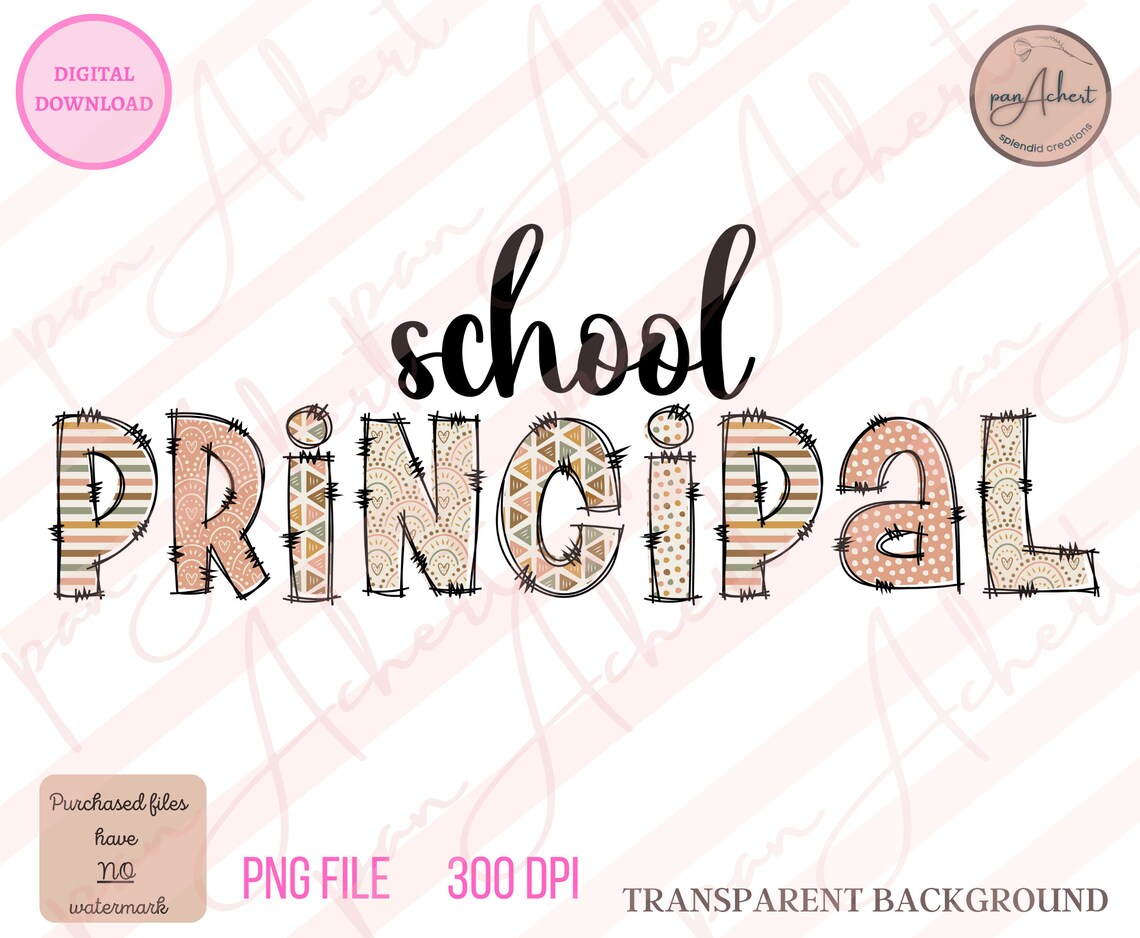 Principal PNG School Principal Png Principal Sublimation - Etsy