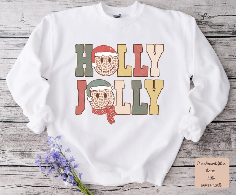 Holly Jolly Png, Holly Jolly, Holly Jolly Shirt, Smiley Face Png ...