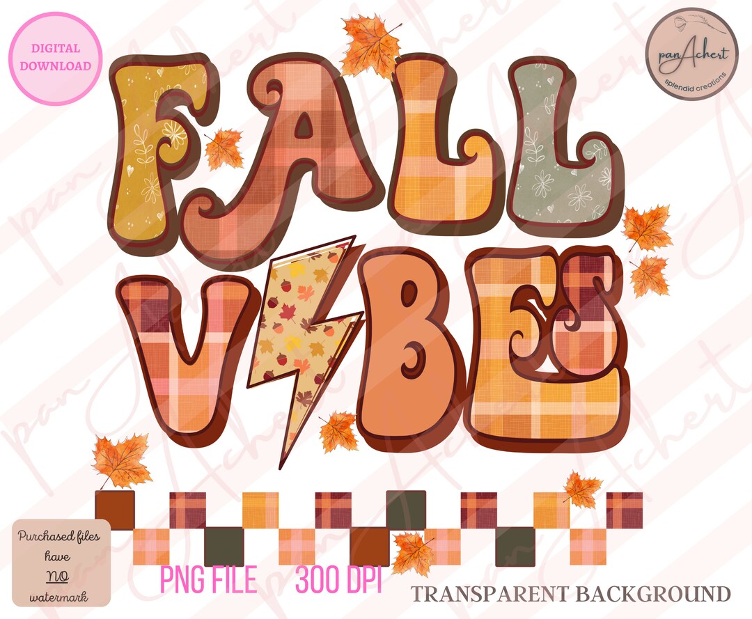 Fall Vibes PNG, Fall Vibes, Fall PNG, Pumpkins Png, Halloween Png, Fall ...