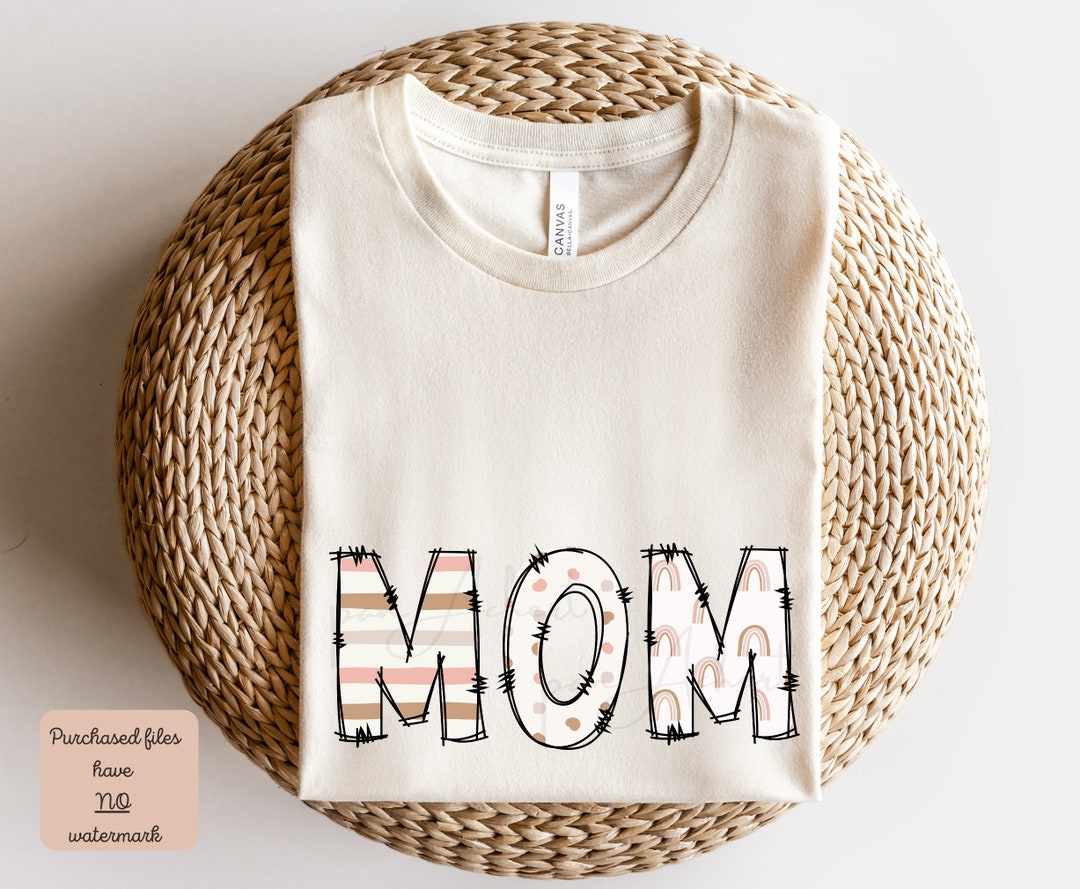 MOM Png, Mama PNG Digital Download, Mom Doodle Font Png, Mom Tshirt ...