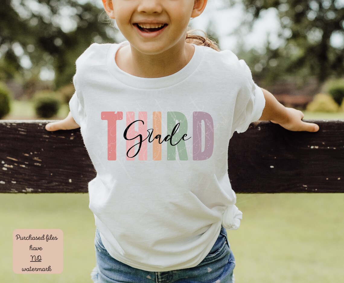 Third Grade PNG 3rd Grade Png 3rd Grade Back to School PNG - Etsy