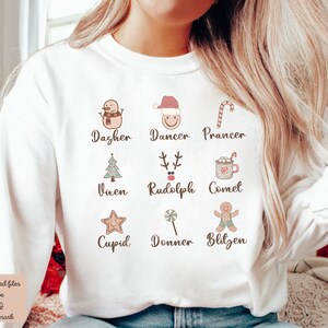 Dasher Dancer Prancer PNG, Rudolph PNG, Reindeer Names Png, Christmas ...