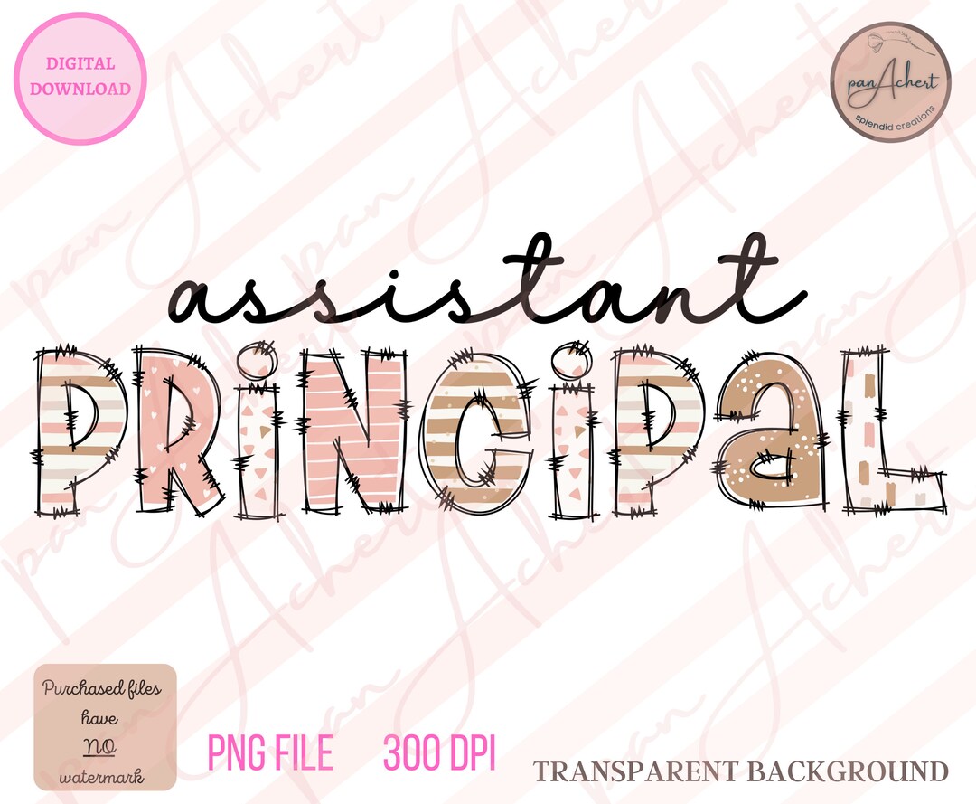 Assistant Principal PNG, Assistant Principal Sublimation PNG, Assistant ...