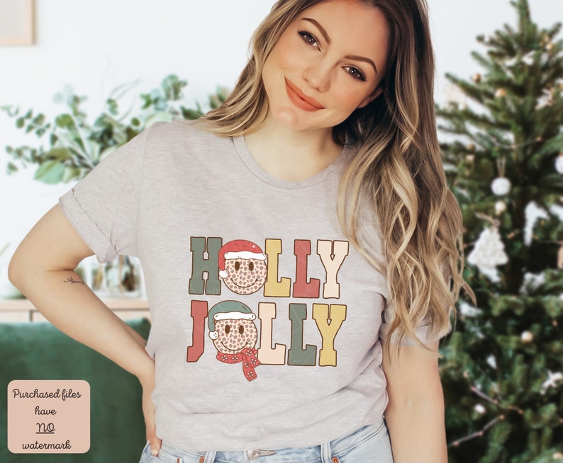 Holly Jolly Png, Holly Jolly, Holly Jolly Shirt, Smiley Face Png ...
