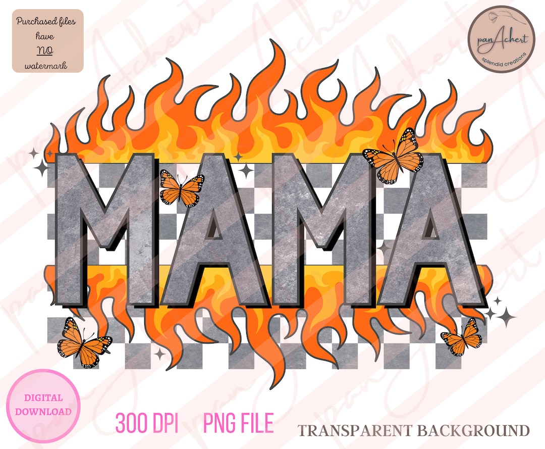 Mama Png, Hot Mama PNG, Rocker Mama Png, Mother's Day Png, Mama, Mom ...