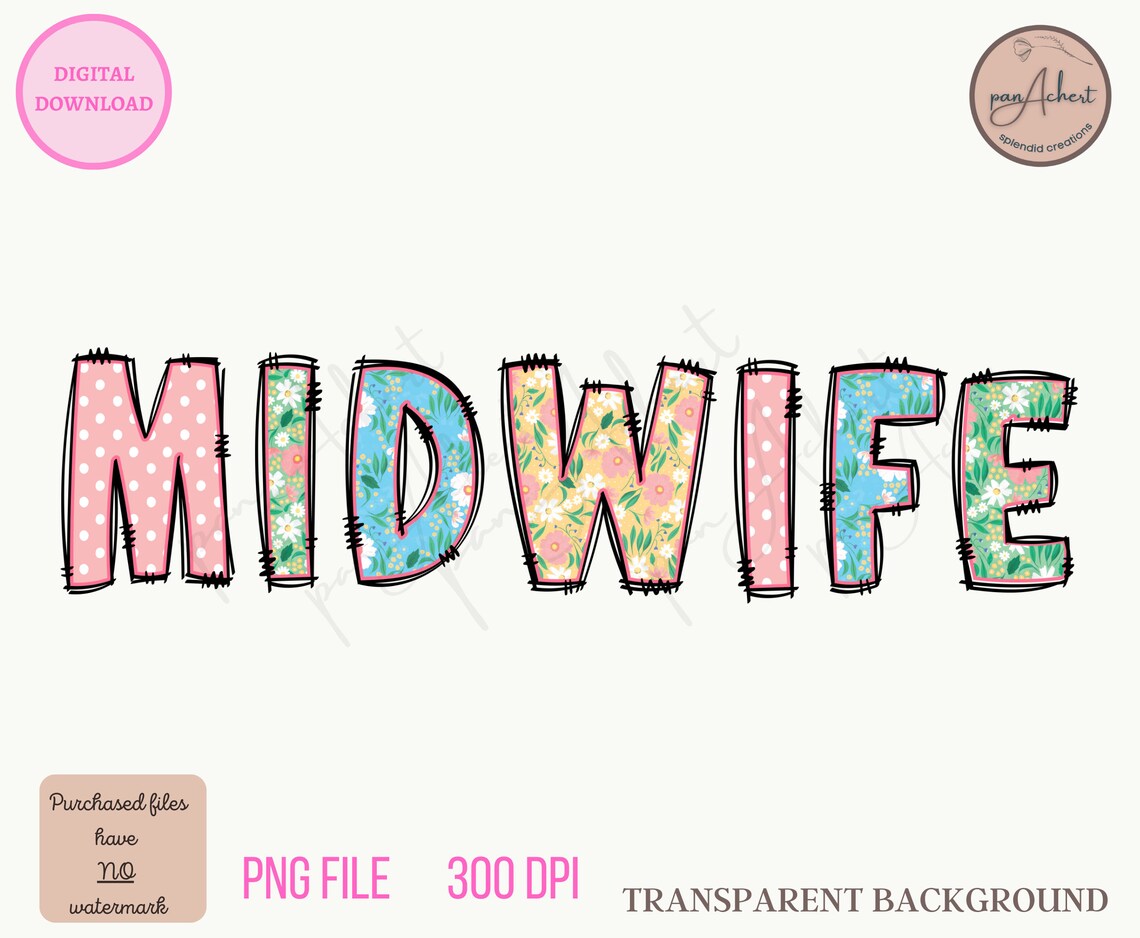 Midwife Png for Sublimation Midwife Png Design Midwife | Etsy