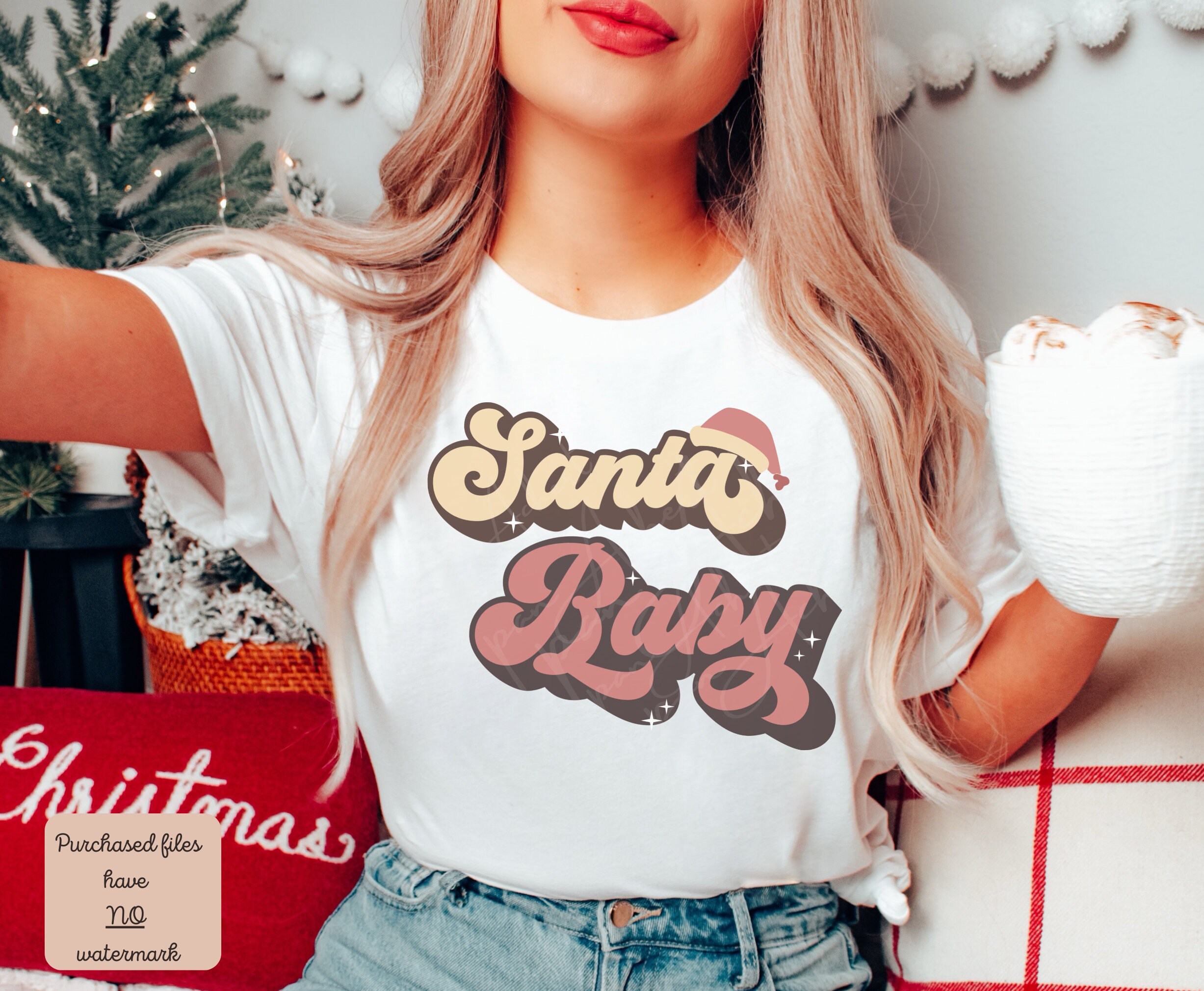 Santa Baby PNG, Santa Baby, Santa PNG, Christmas Vibes, Merry Christmas ...