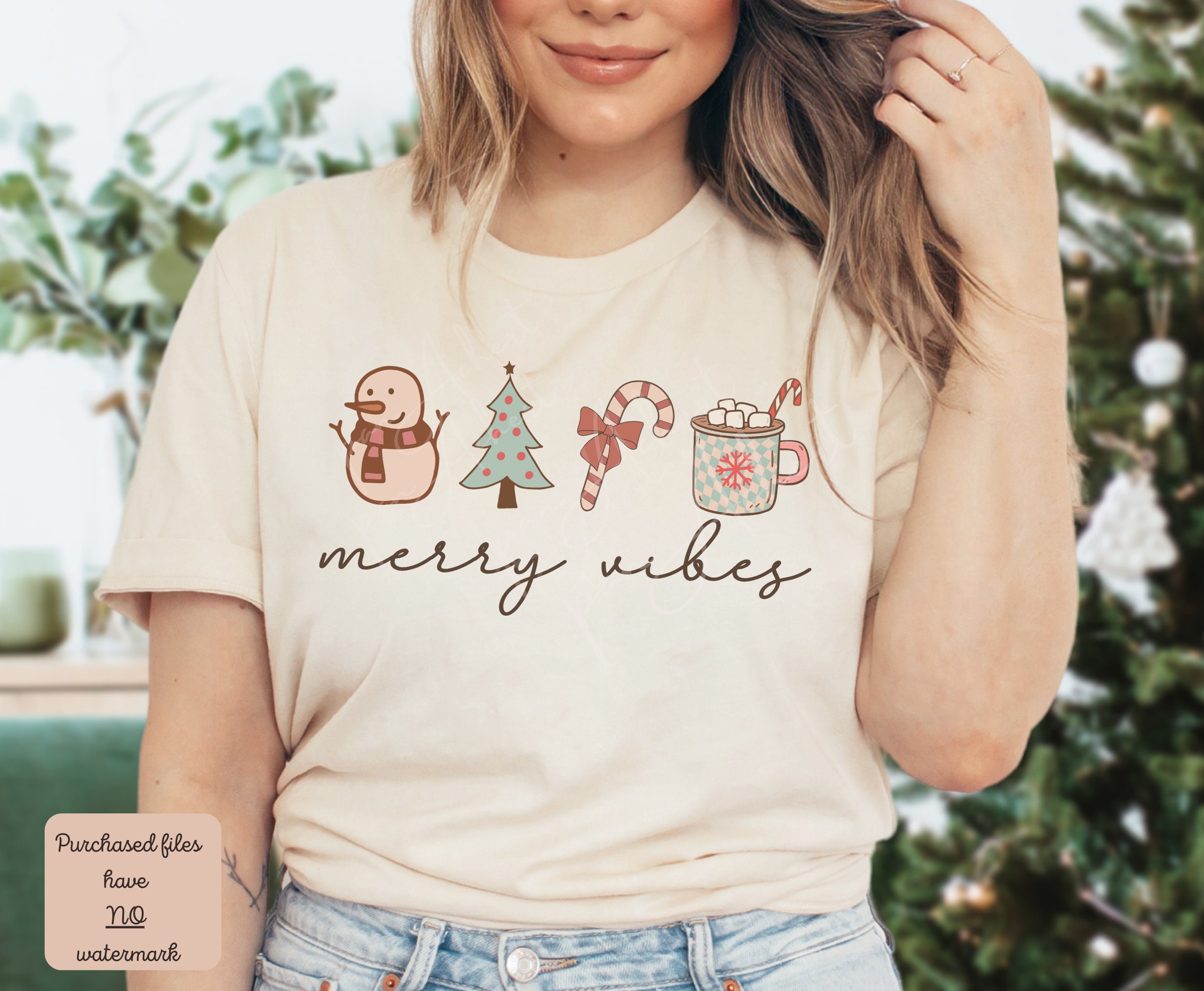 Merry Vibes Png, Merry Vibes, Merry Christmas, Christmas PNG, Merry ...