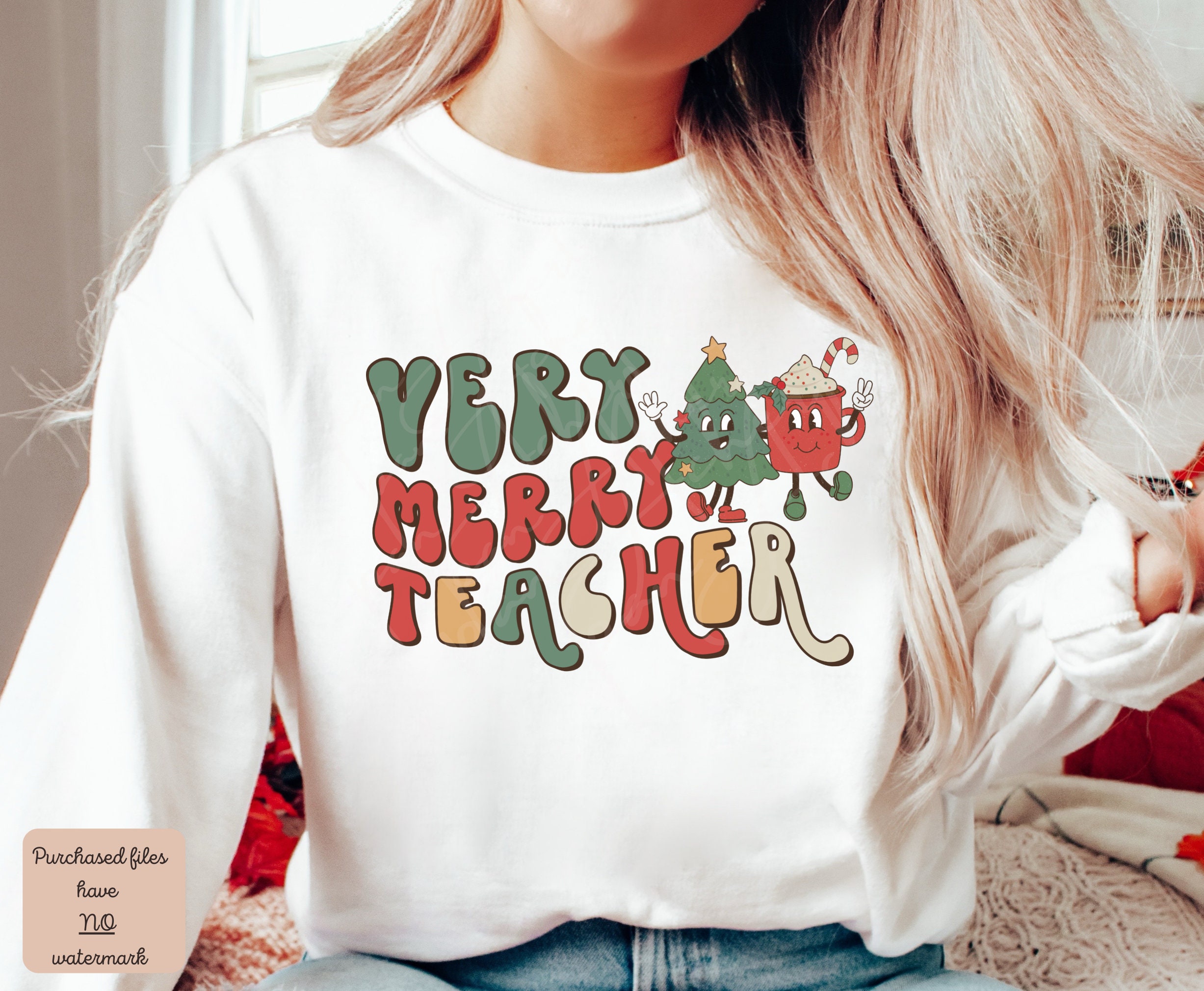 Very Merry Teacher Png Merry Teacher Png Merry Christmas - Etsy