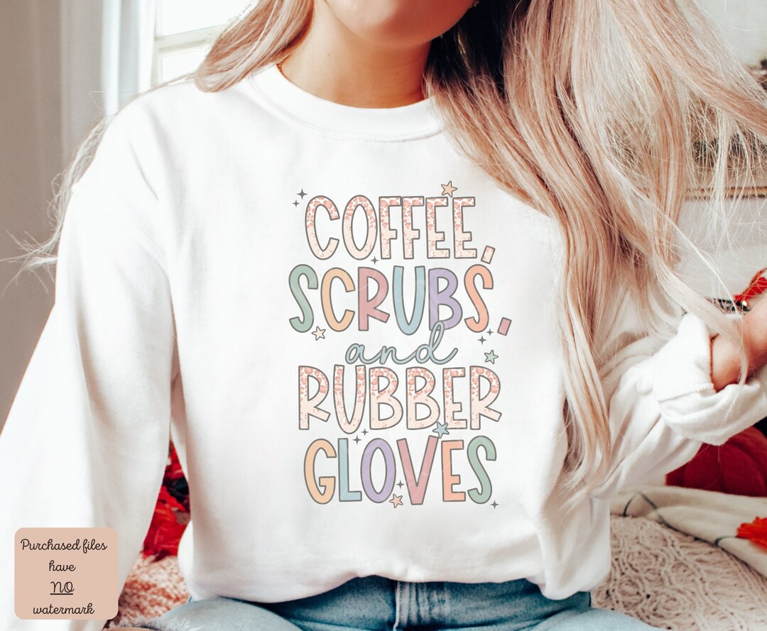 Coffe Scrubs and Rubber Gloves Png, Nurse Png, Nurse, ER Nurse, RN Png ...