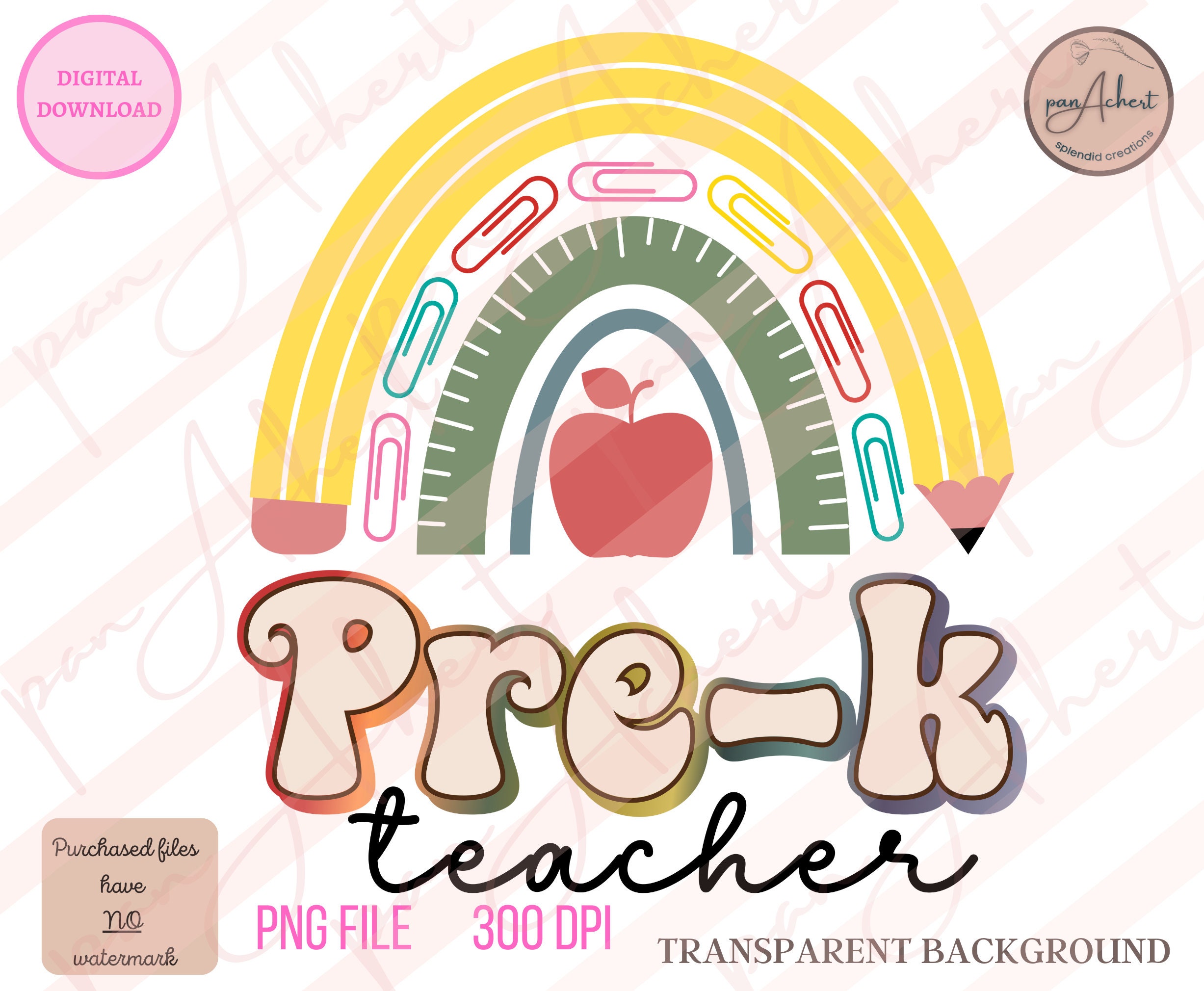 Pre-k Teacher Png Teacher Png Teacher Rainbow PNG Teacher - Etsy