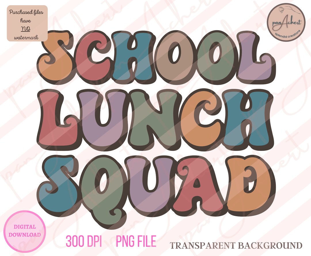 School Lunch Squad PNG, Lunch Crew, School Lunch Lady, Lunch Squad ...