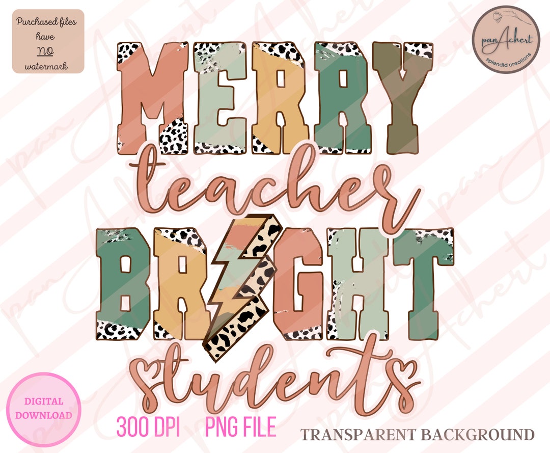 Merry Teacher Bright Students Png, Merry Teacher Bright Students, Merry ...