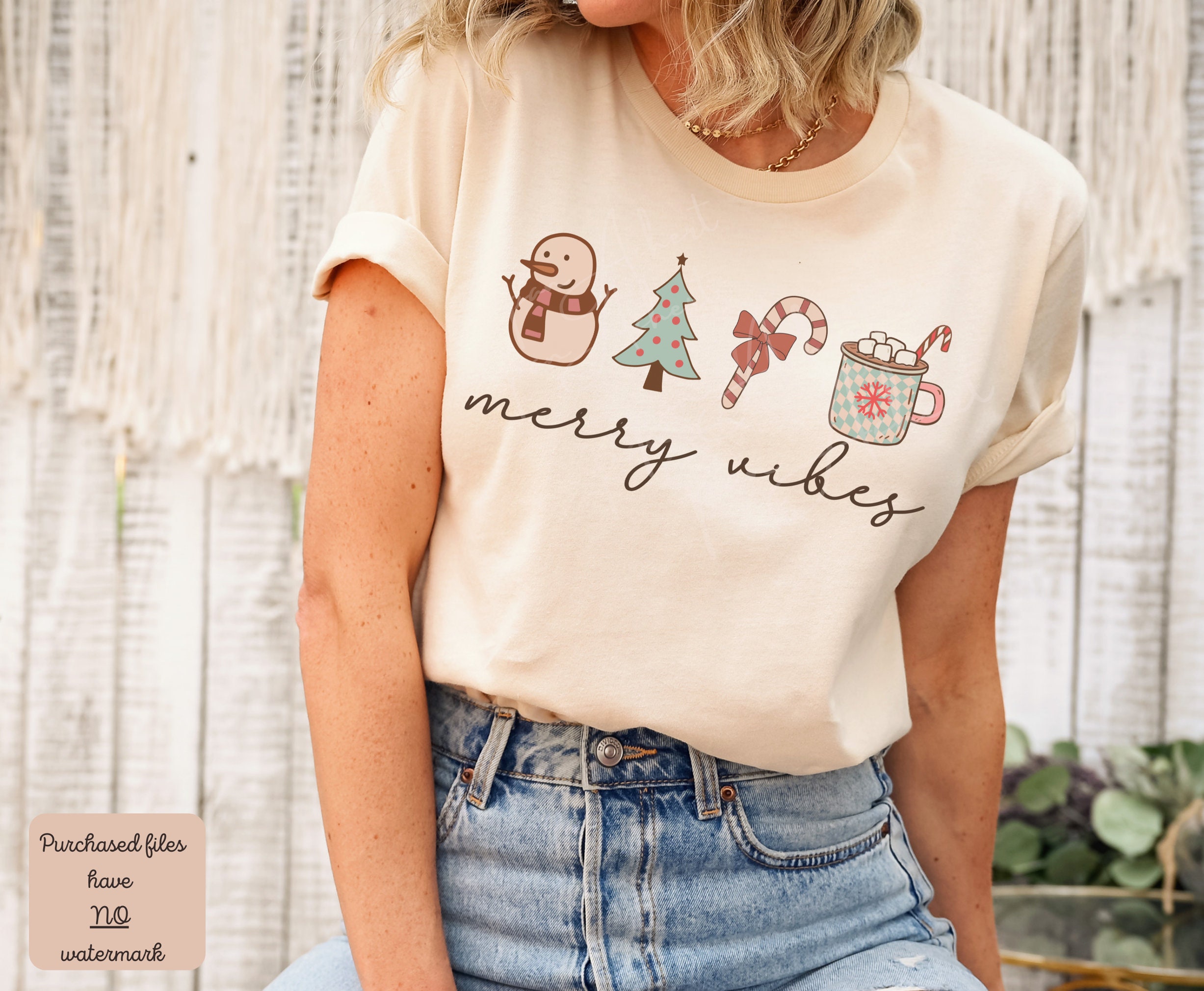 Merry Vibes Png, Merry Vibes, Merry Christmas, Christmas PNG, Merry ...