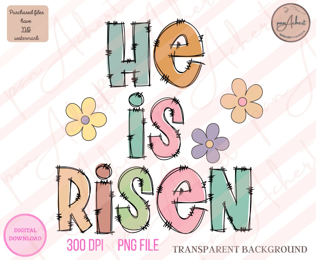He is Risen PNG, He is Risen, Easter Png, Easter, Easter Png Designs ...