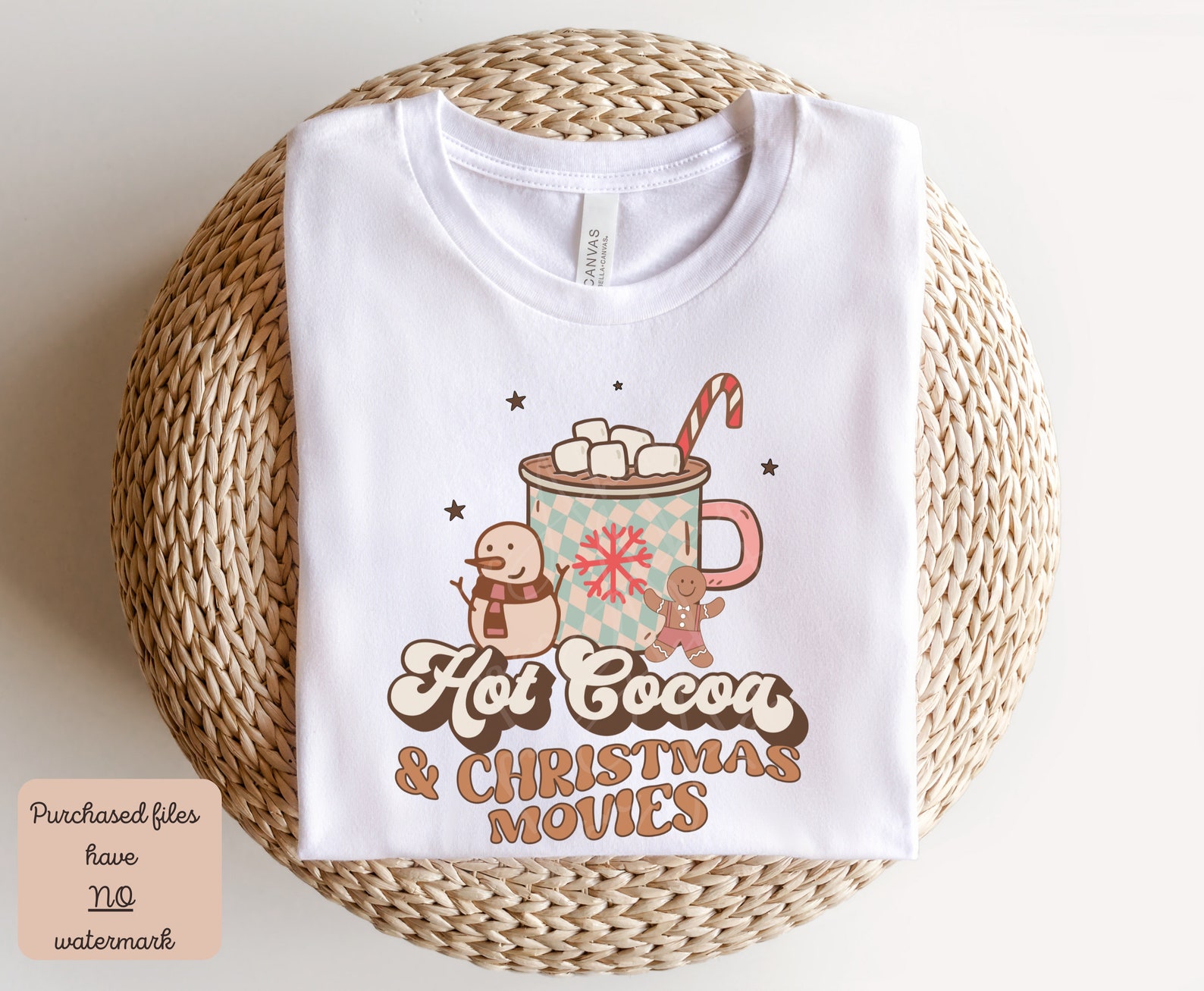 Hot Cocoa and Christmas Movies Png, Merry Vibes, Merry Christmas Png ...