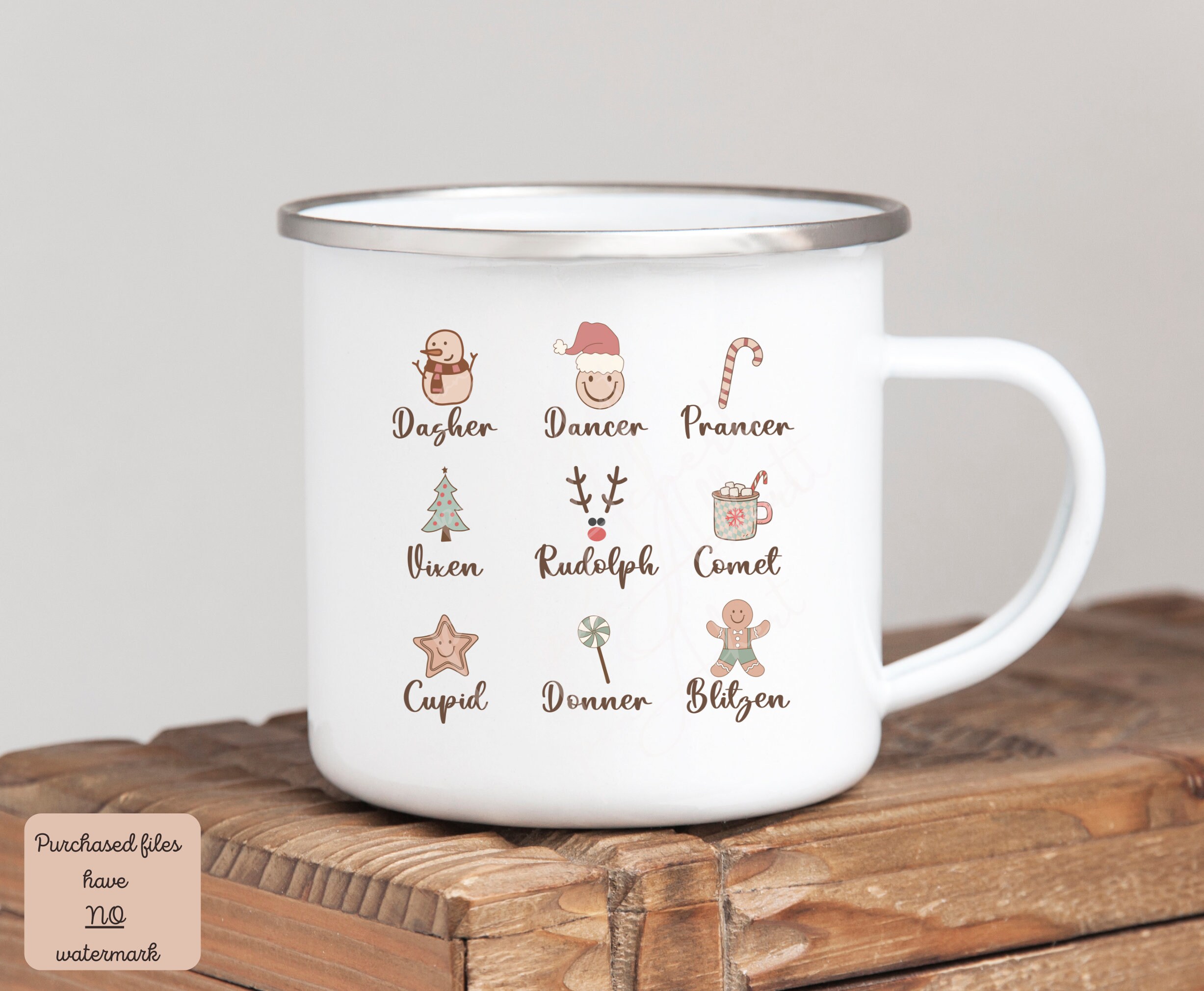 Dasher Dancer Prancer PNG Rudolph PNG Reindeer Names Png - Etsy