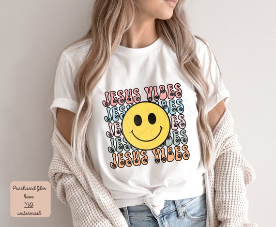 Jesus Vibes PNG for Sublimation Christian PNG Design - Etsy