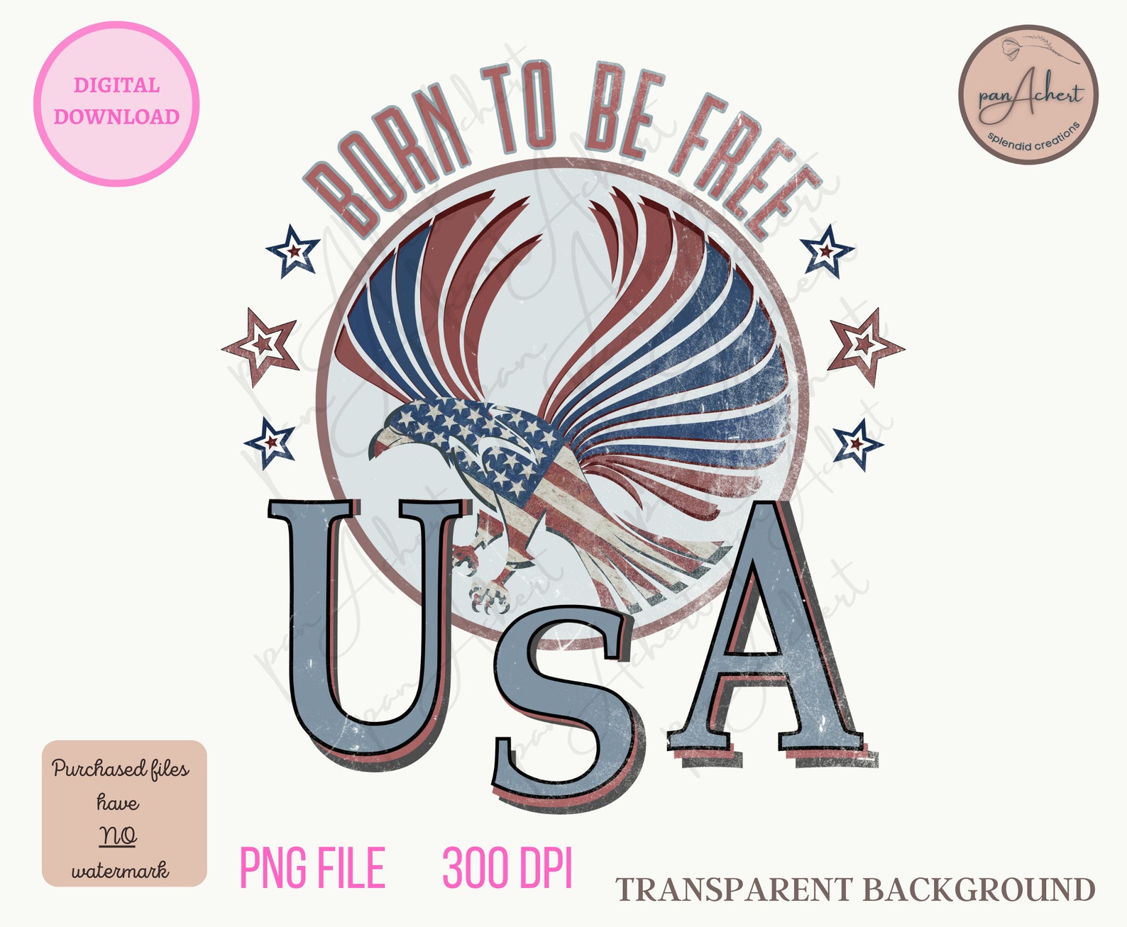 Born to Be Free Usa Png for Sublimation USA Flag Png - Etsy