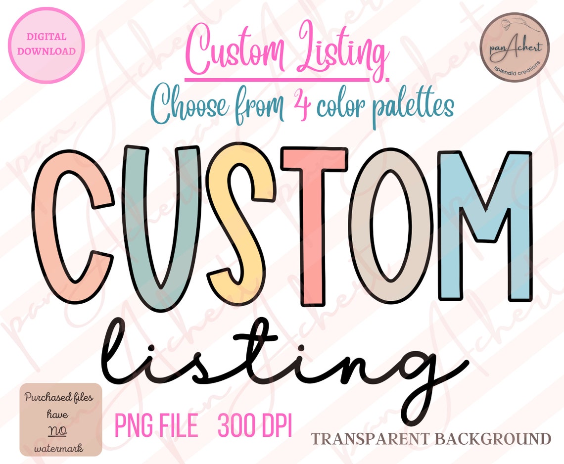 Custom PNG Custom PNG File Custom PNG Design Personalized - Etsy