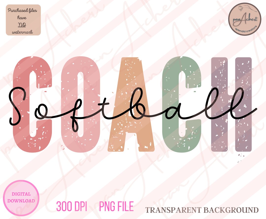Softball Coach Png, Softball Coach, Softball, Softball Gifts, Softball ...