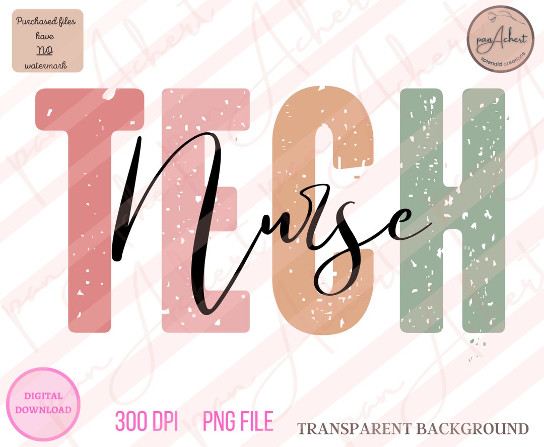 Nurse Tech Png, Nurse Tech, Nurse PNG, Nurse Gift, Nurse, Nurse ...