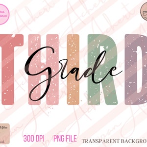 Third Grade PNG, 3rd Grade Png, 3rd Grade, Back to School PNG, 3rd ...