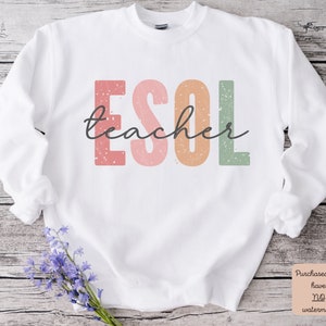 Esol Teacher Png, Esol Teacher, Teacher Shirt, Teacher Gifts, Teacher ...