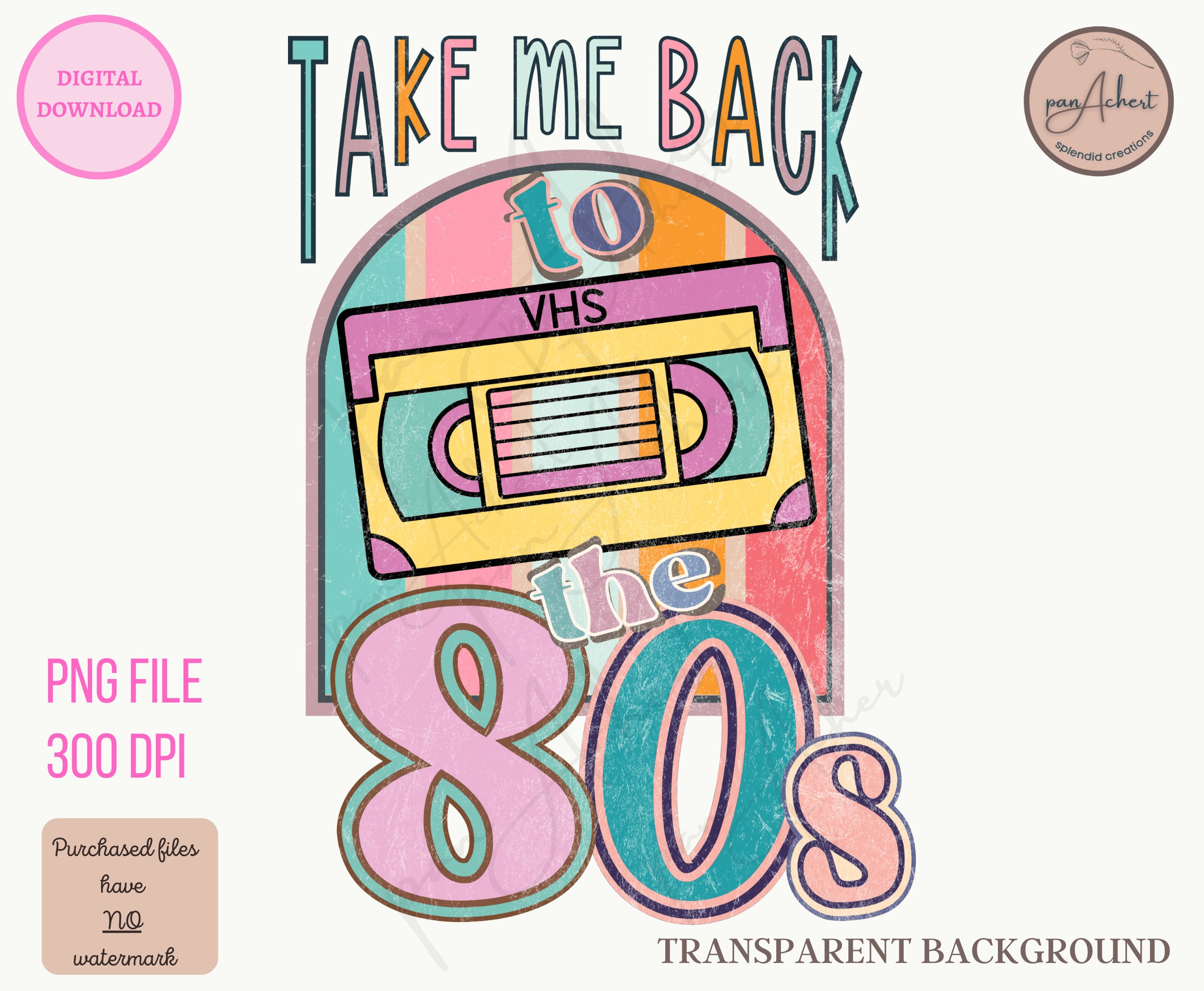 Take Me Back to the 80s Png 80's PNG 80s PNG 80's - Etsy