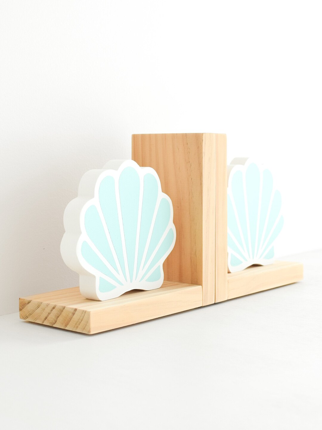 Mermaid Themed Bookends for Kids, Turquoise Baby Girl Boy Nursery Decor ...