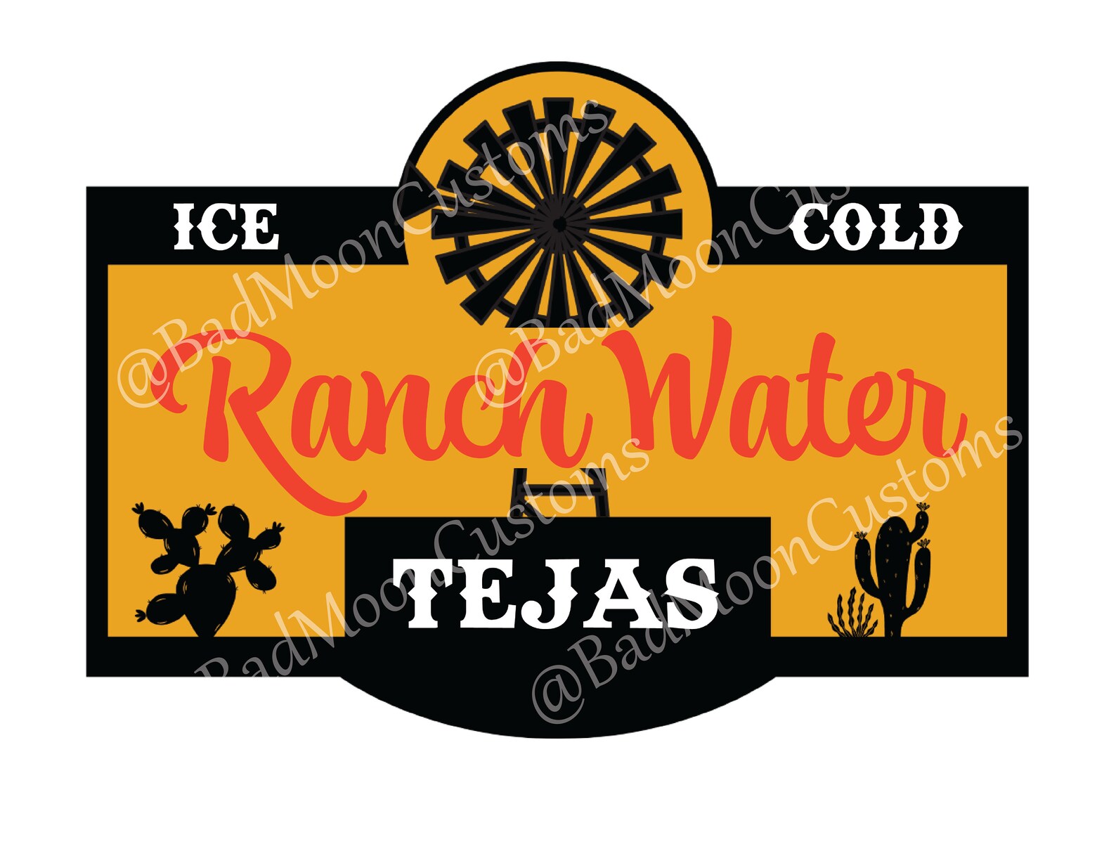 Ranch Water Tejas PNG | Etsy