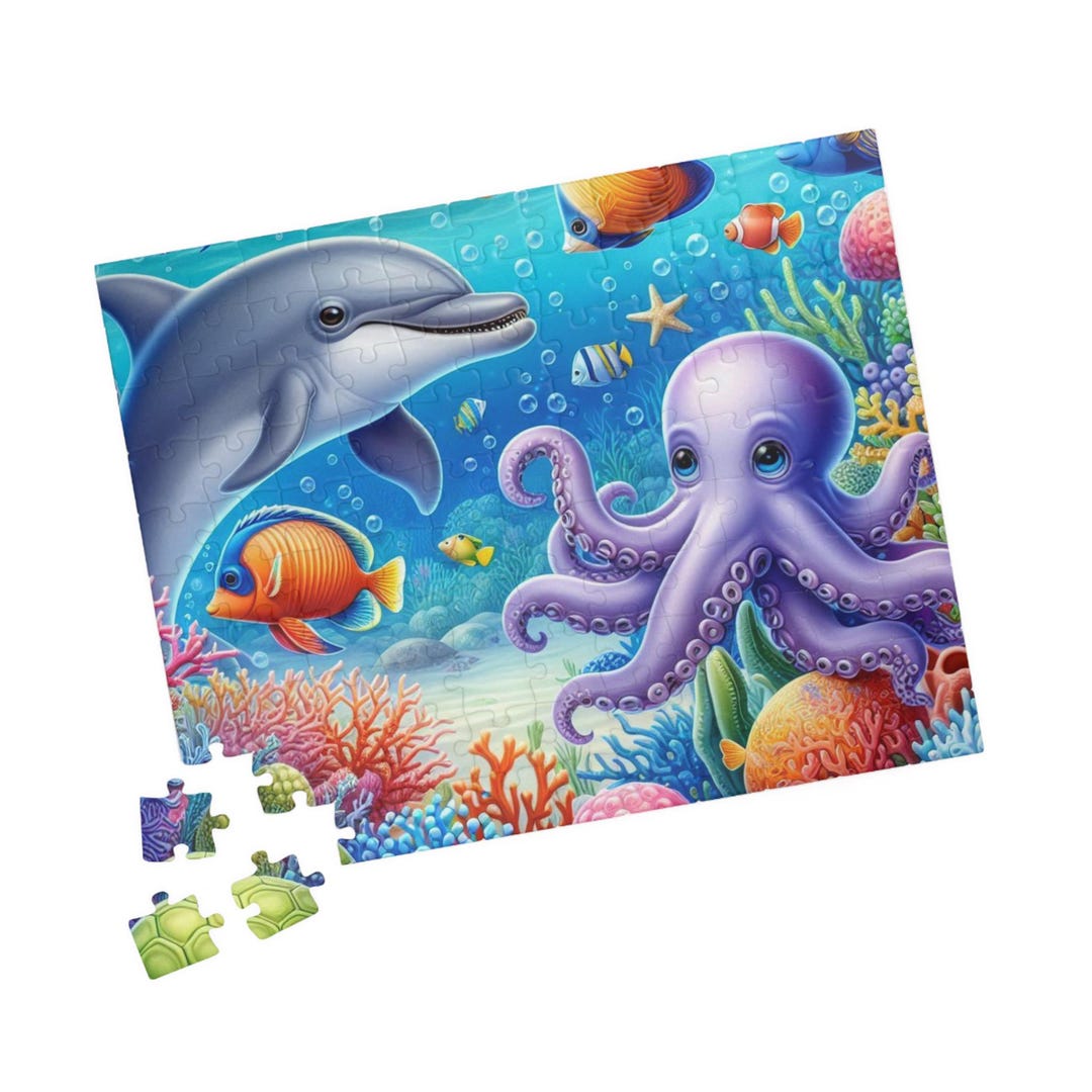 Jigsaw Puzzle, Underwater Ocean Sea Sealife Fish Unique Gift, 110 252 ...