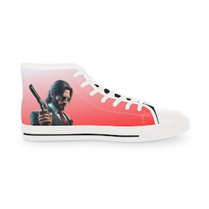 John Wick Inspired Sneakers, Movie Fan Gift, Men's Shoes, High Top ...