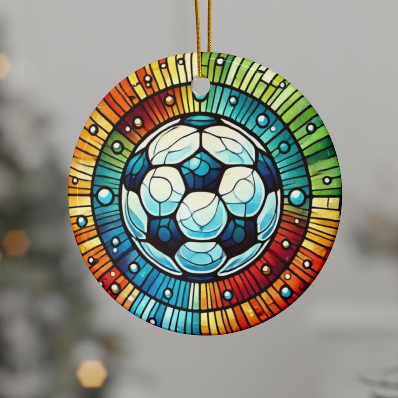 Stained Glass Soccer - Etsy