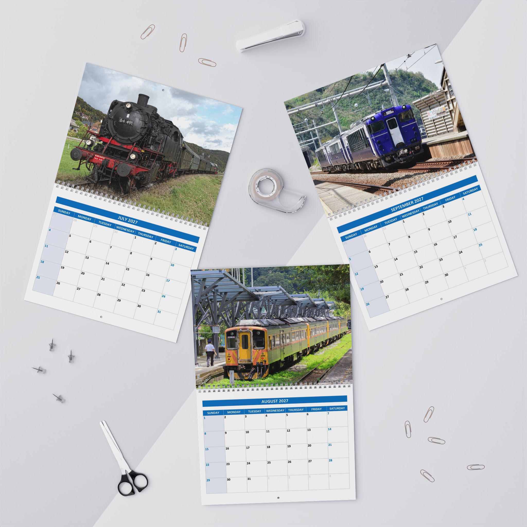 2027 Trains - Steam Diesel Locomotive Wall Calendar | Train Photography ...