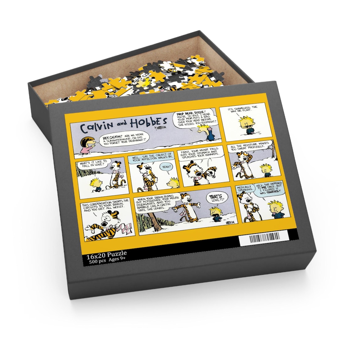 Calvin and Hobbes Comic Strip Puzzle 500-piece - Etsy