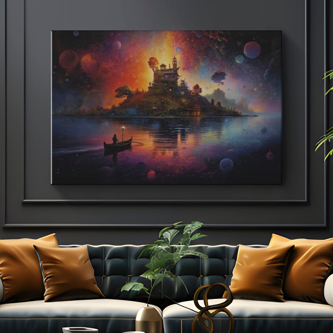 Magical Art Print Fantasy Wall Decor Mythical Canvas Wall Art - Etsy