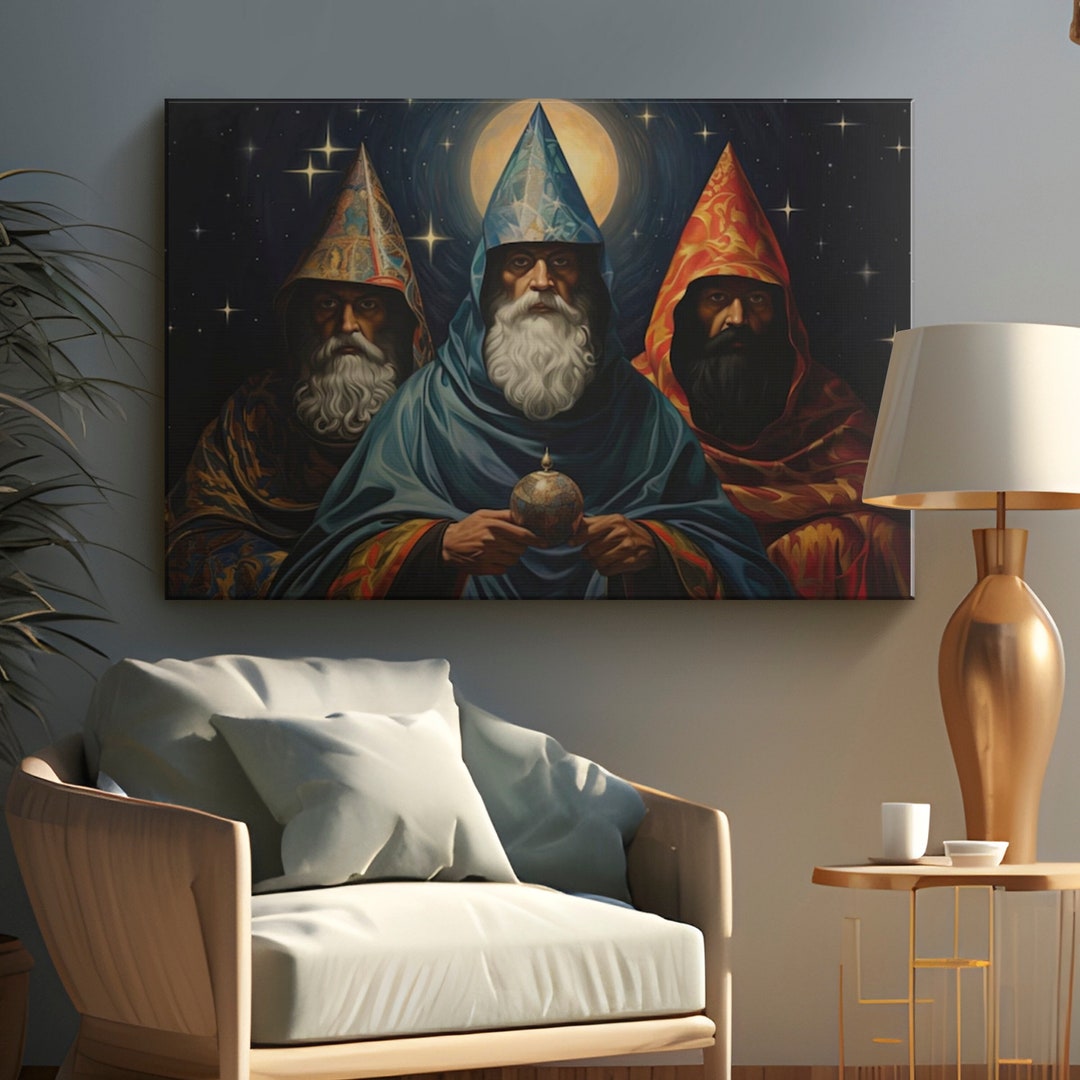 Three Wise Men Canvas Wall Art Print Christmas Wall Art - Etsy