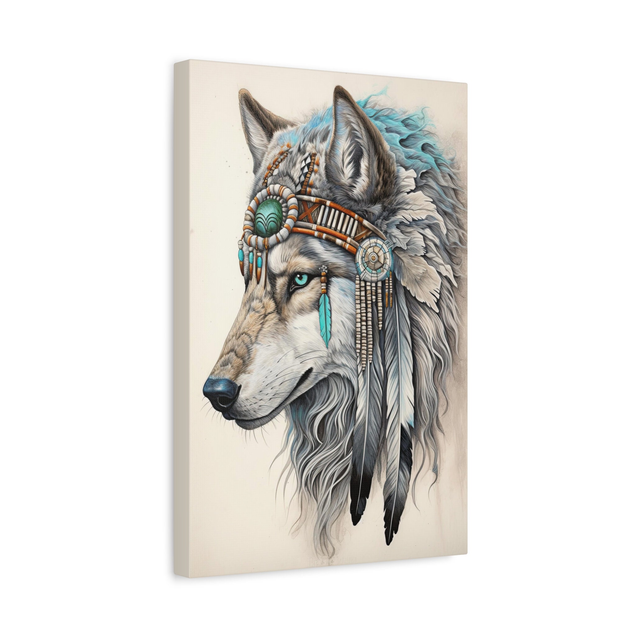 Native American Wolf Drawings